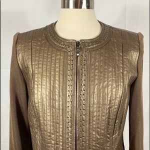 Peter Nygard | Jackets & Coats | Nygard Collection Bronze Leather ...
